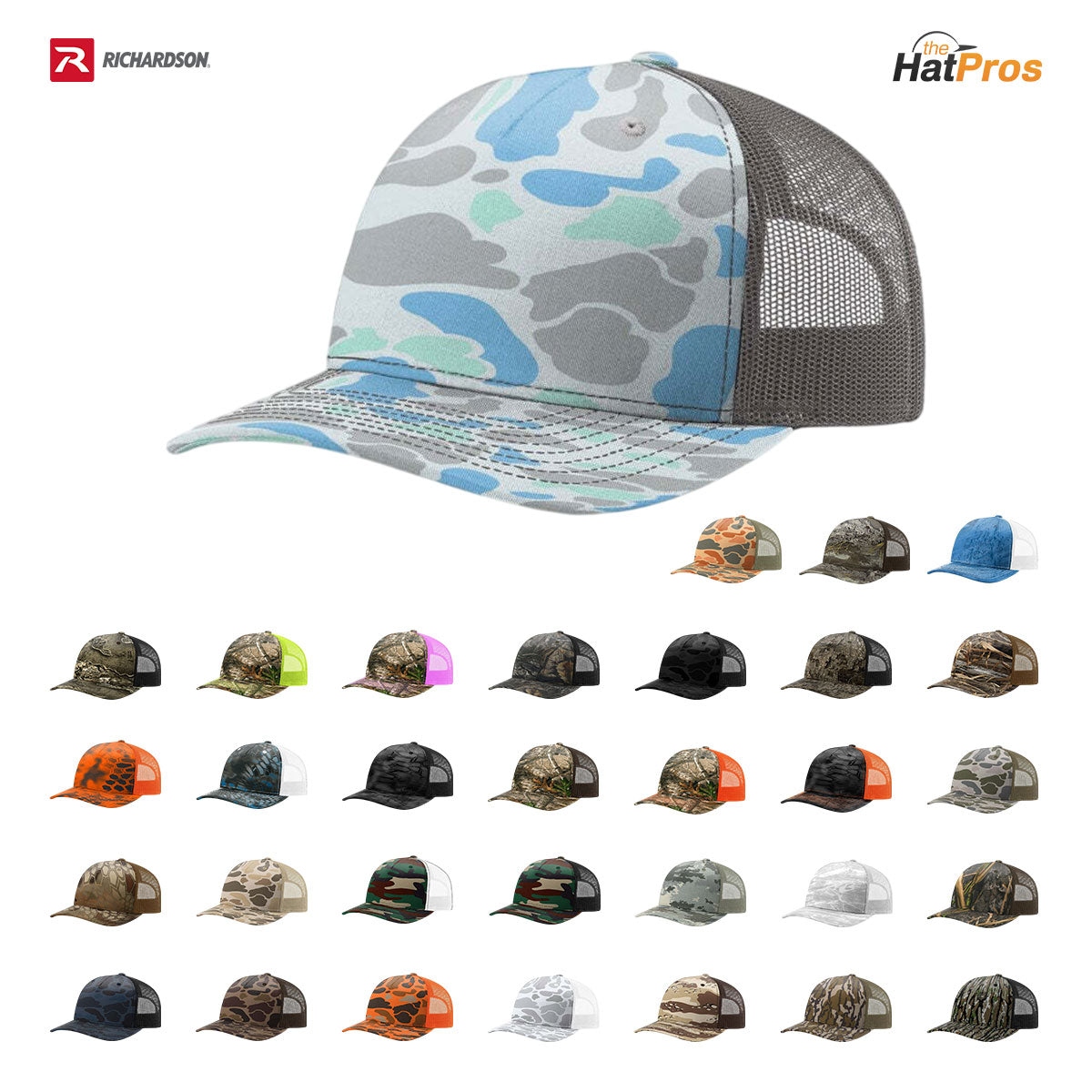 Richardson 112PFP Printed Five Panel Trucker – The Hat Pros, Inc.